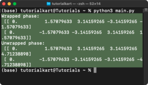 NumPy unwrap() - Correct Phase Angles